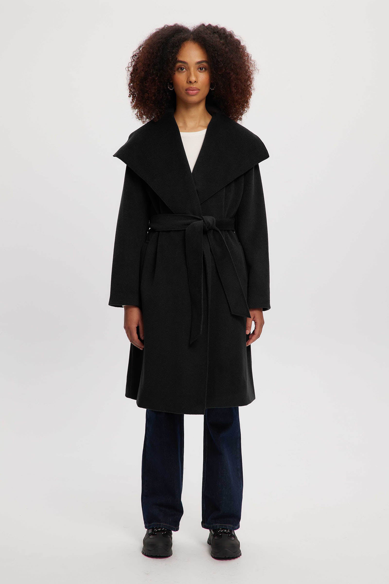 Lena Long Length Vegan Wool Coat | Noize