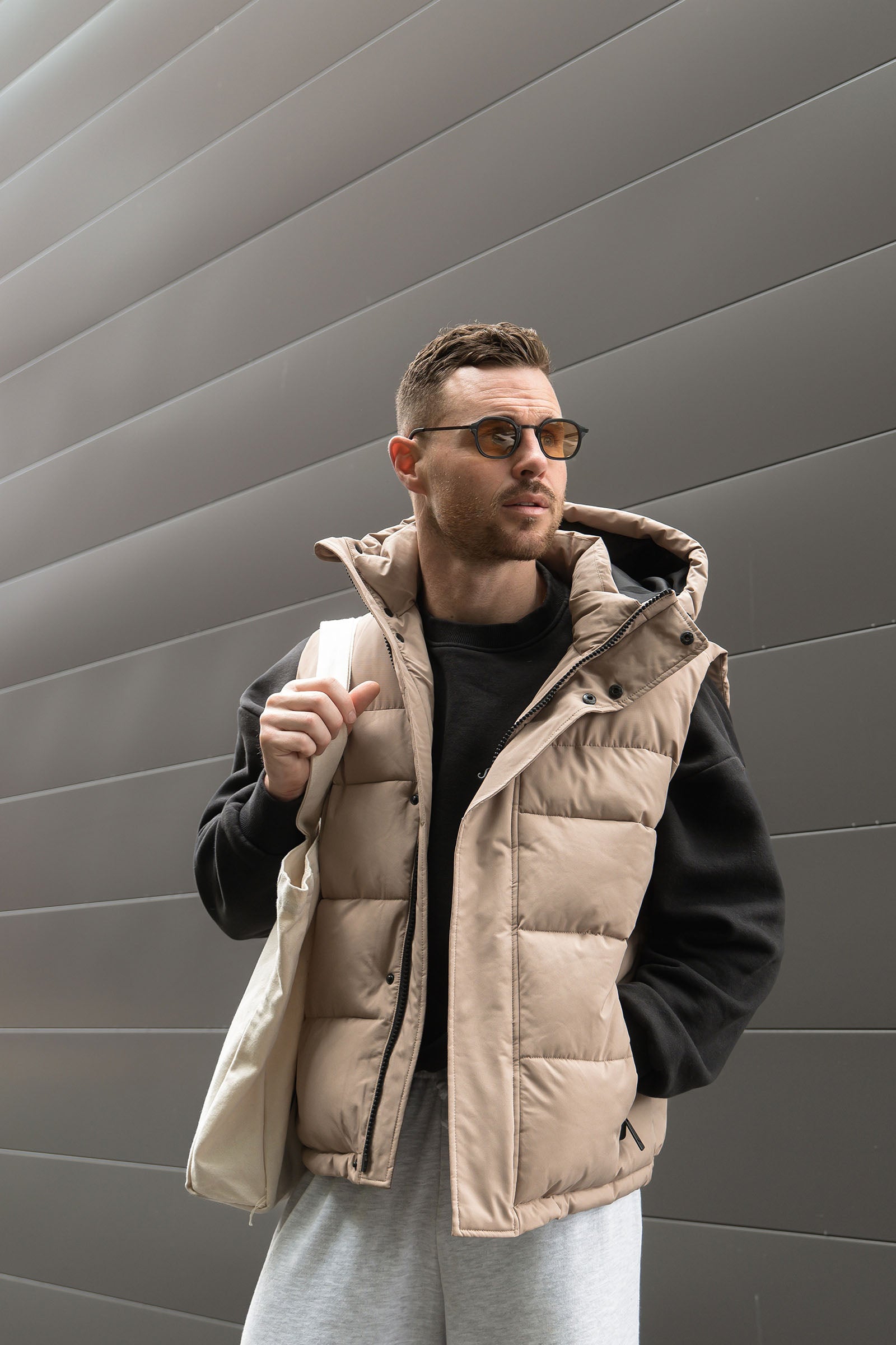 Luca Short Length Puffer Vest | Noize