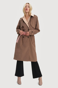 Malia Long Length Vegan Wool Coat | Noize