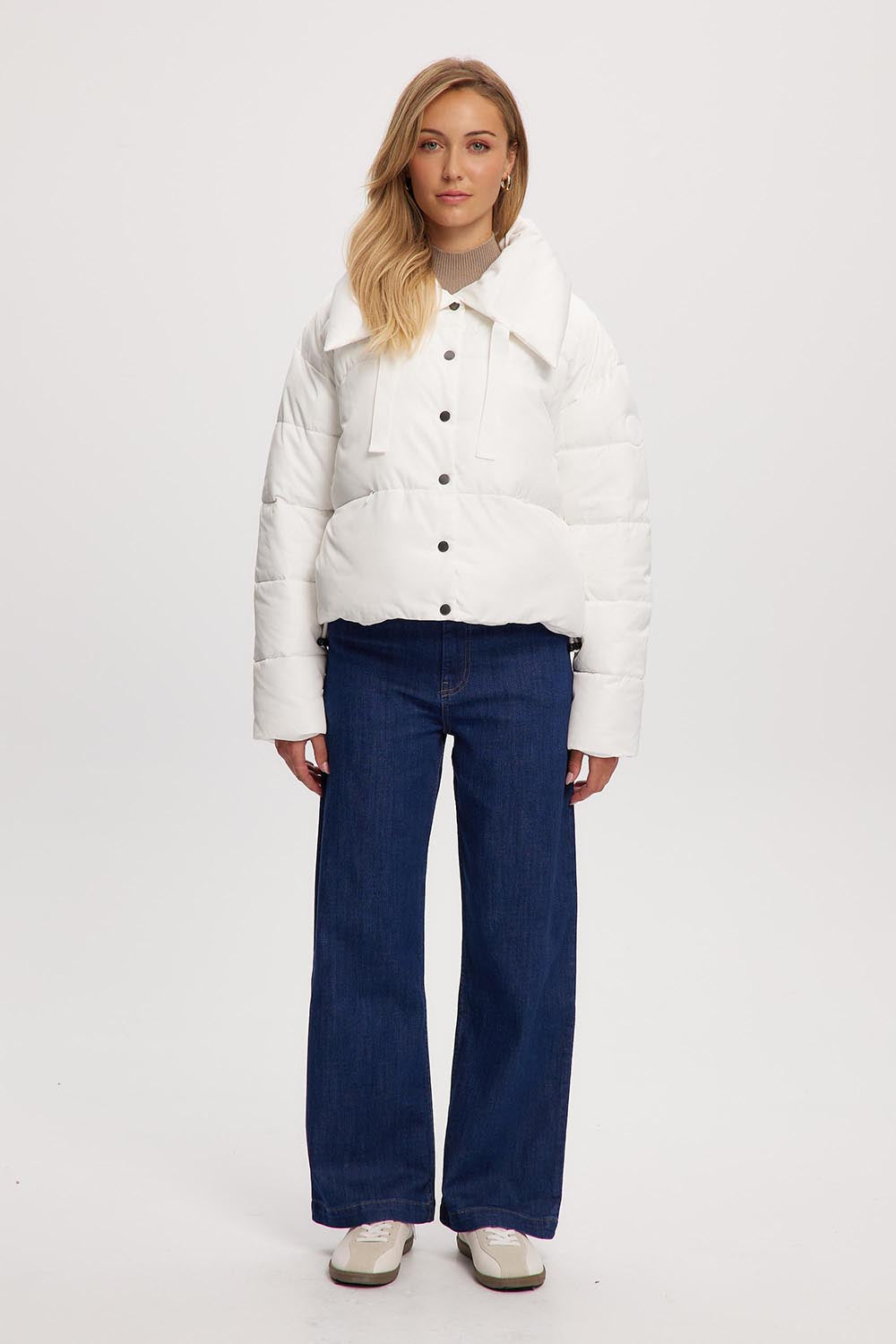 Yasmin Cropped Length Puffer | Noize
