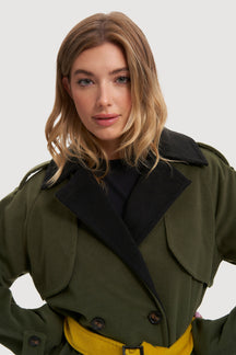 Malia Long Length Vegan Wool Coat | Noize