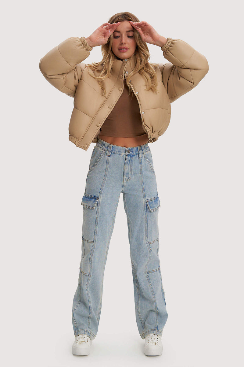 Ali Short Length Puffer | Noize